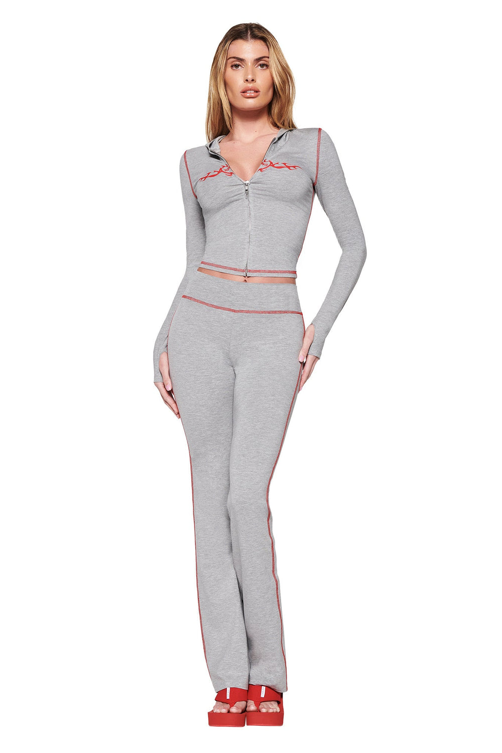 BLARE HOODIE - GREY : DOVE GREY